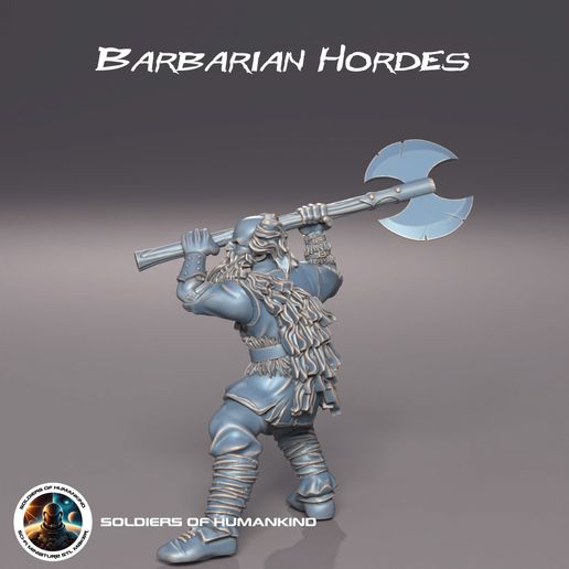 STL file Barbarian Hordes 🎲 ・3D printer model to download・Cults