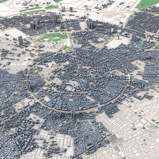🏙️ Erbil City Iraqi Kurdistan・ 3D File for 3D printing・Cults