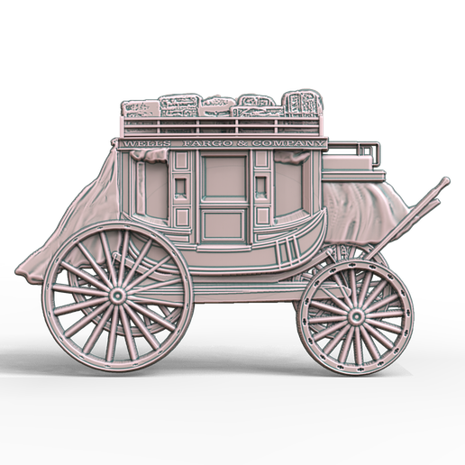 📁 3D Model STL File for CNC Router Laser & 3D Printer Old horse wagon ...