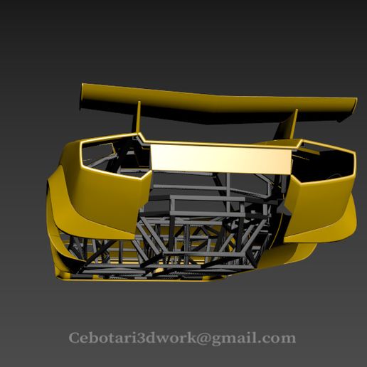 🖼️ Countach body interior frame chasis・ 3D File for 3D printing・Cults
