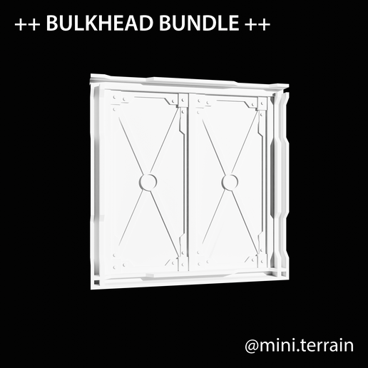🎲 Imperial Gothic Bulkheads Bundle・ STL File for 3D printing・Cults