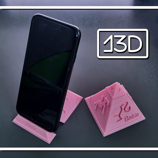 📞 Barbie Phone Holder・ STL File for 3D printing・Cults