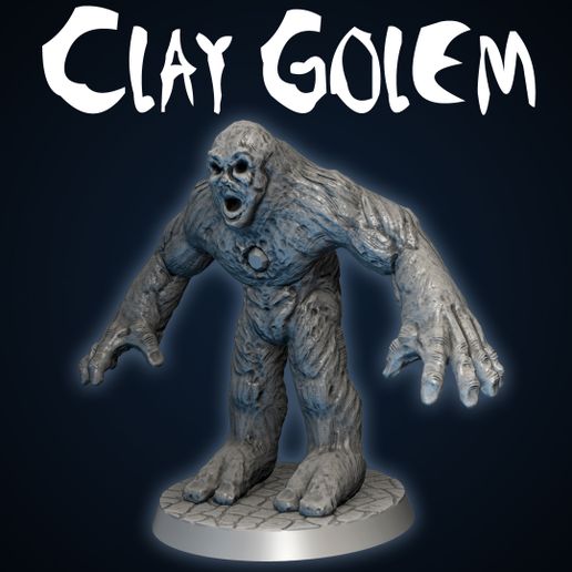 3D file Clay Golem 👹 ・3D printable model to download・Cults