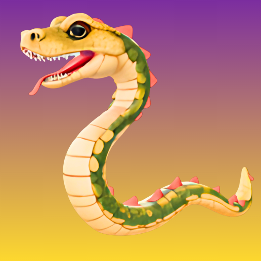 🐍 Cartoonish Coiled Snake Figurine・ STL File for 3D printing・Cults