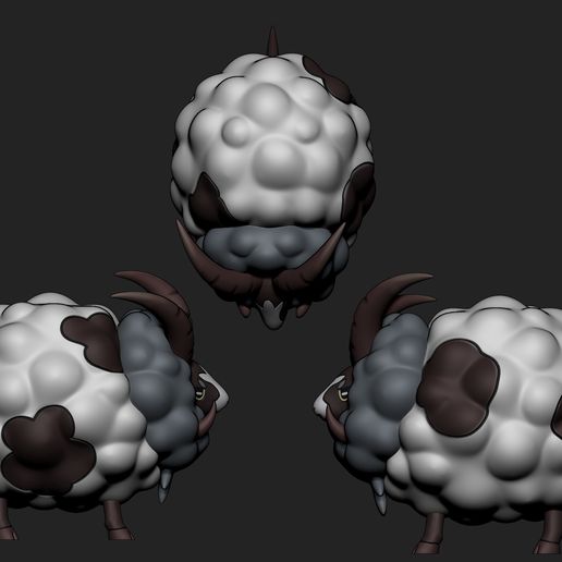 STL file Pokemon - Wooloo and Dubwool with 2 poses 🐉 ・3D printing ...