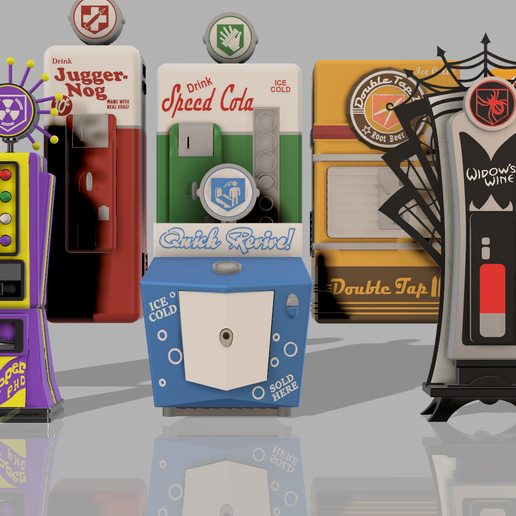 🤙 PERK MACHINE PERKAHOLIC PACK 3MF - 3D PRINTABLE - CALL OF DUTY ...