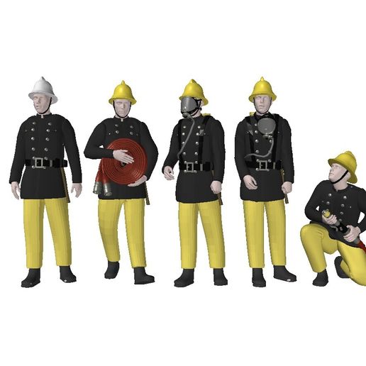 🚆 FG08 - Firemen (OO Scale) 1:76・ 3D File for 3D printing・Cults