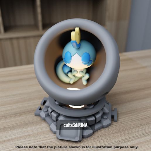 🐉 Sobble healing machine pods・ STL File for 3D printing・Cults