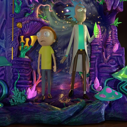 🛸 Rick and Morty・ STL File for 3D printing・Cults