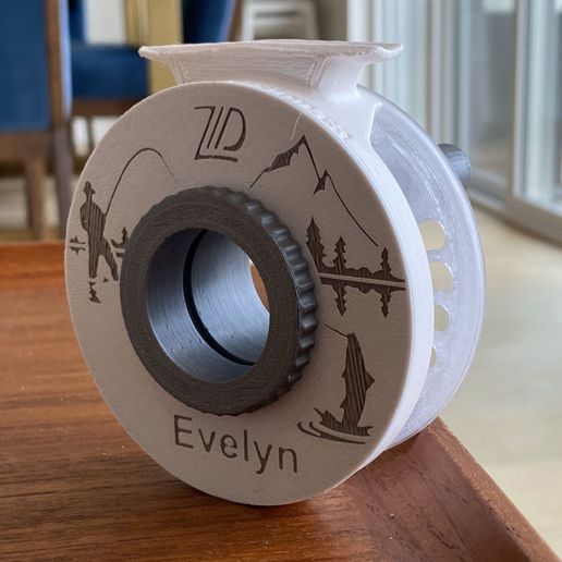 🪰 Hubless Fly Fishing Reel・ STL File for 3D printing・Cults