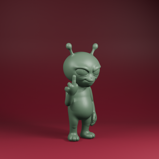 👽 Alien Middle Finger STL File for 3D Printing・ STL File for 3D ...