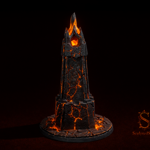 🎲 Infernal Legion – Infernal Pillar | Dark Fantasy Ritual Terrain STL ...