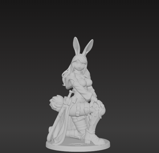 ♀️ Female Rabbit Warrior・Free STL File for 3D printing・Cults