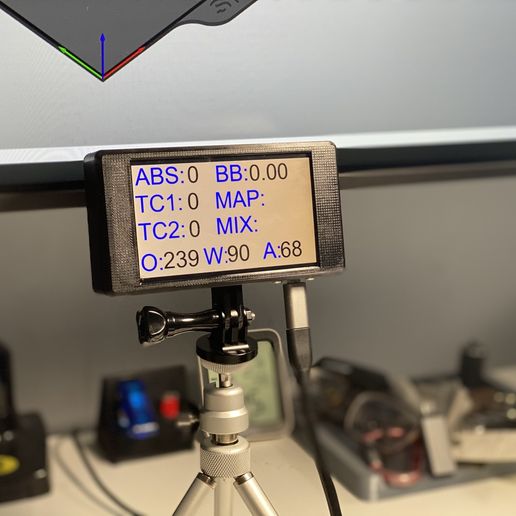 🎲 Sim Racing Display (Vocore screen enclosure)・ STL File for ・Cults