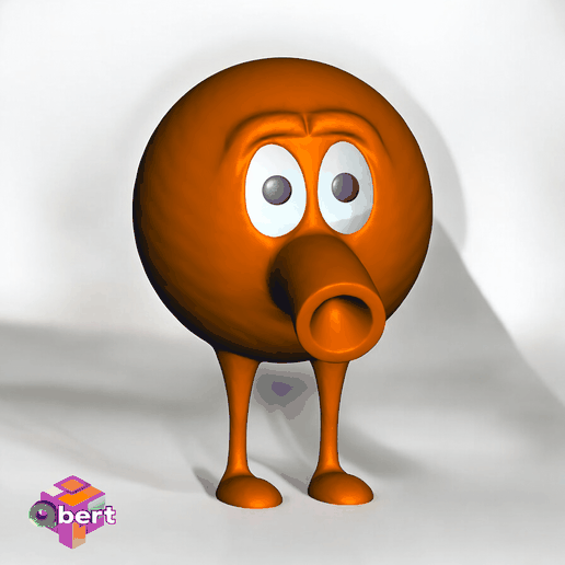 🕹️ Q*bert 3D Model – Classic Arcade Nostalgia for Desk Decor or Dioramas・ OBJ File for 3D ...