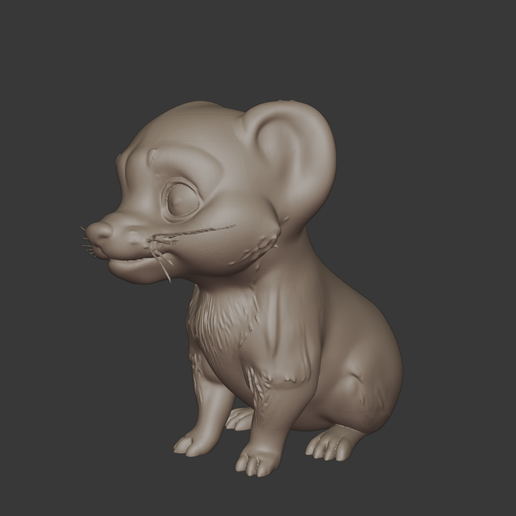 🤏 Fretka (Ferret) – Playful Small Mammal 3D Printable Figurine・ STL ...