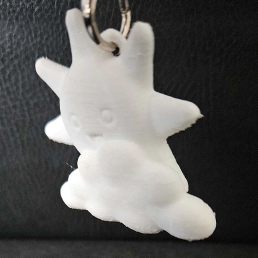 3D file Sun Cloud Keychain ☀️ ・3D printing idea to download・Cults