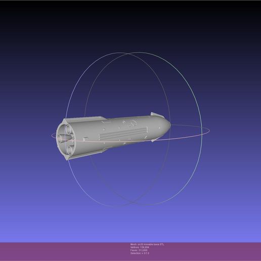 🛰 Space X Starship SN20 Basic Movable Joint Assembly・ STL File for ・Cults