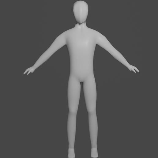👩 Human Base Rigged Lowpoly Model・ 3D File for ・Cults