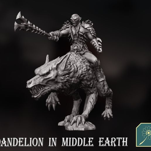 🧌 Orc Brave the Lieutenant・ STL file for 3D printing・Cults