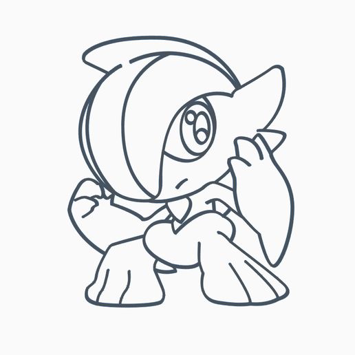 mega gallade pokemon coloring pages