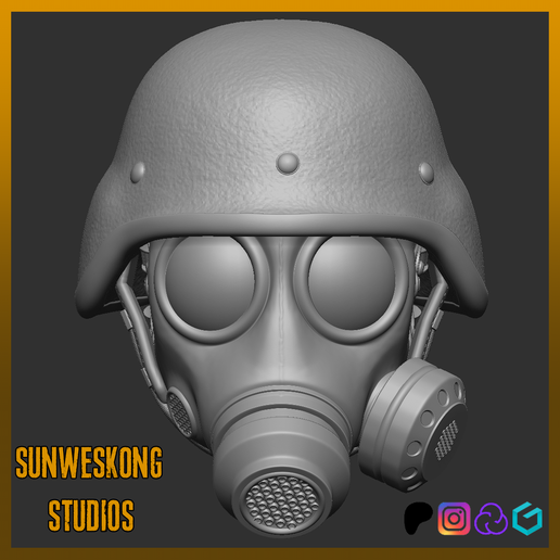 ☂️ RESIDENT Evil 2 Remake Hunk Custom Headsculpt・ STL File for 3D ...