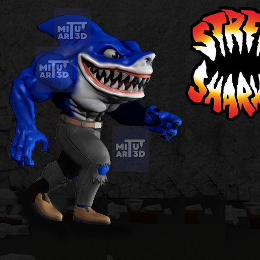 🐉 RIPSTER -STREET SHARKS- SHARKS OF THE ASPHALT・文件用于 STL 三维打印・Cults