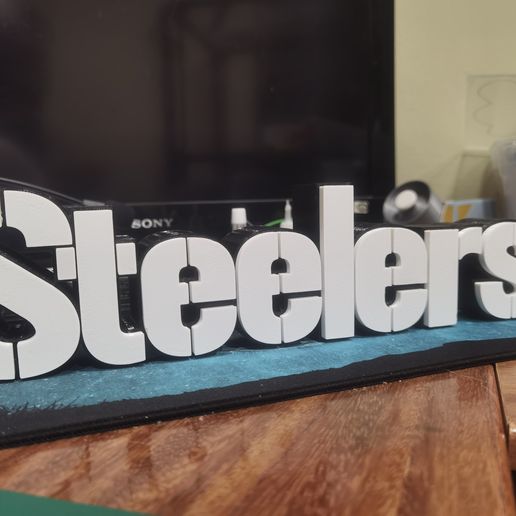 🔦 Steelers illuminated sign・ STL File for 3D printing・Cults
