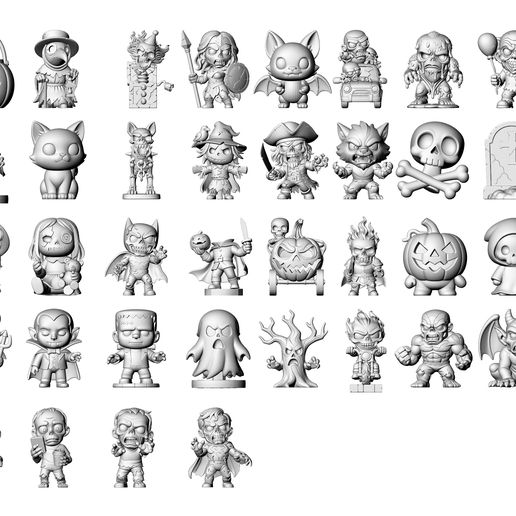 🎃 Halloween 3D Model Collection - 30 Printable STL Files for 3D ...