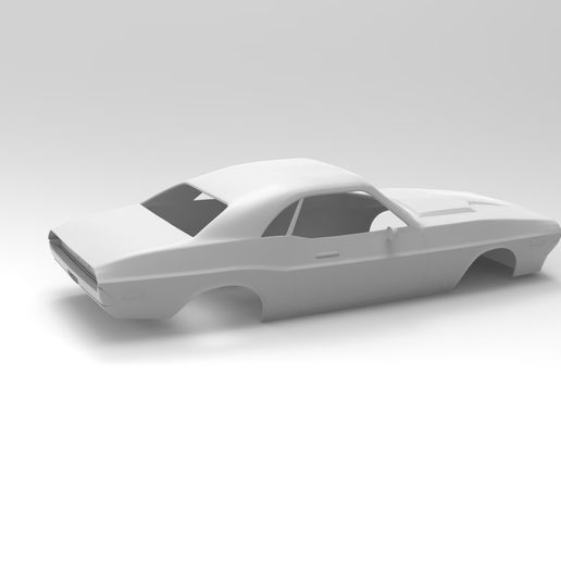 🐚 dodge challenger RT 1970 RC body shell・ STL File for 3D printing・Cults