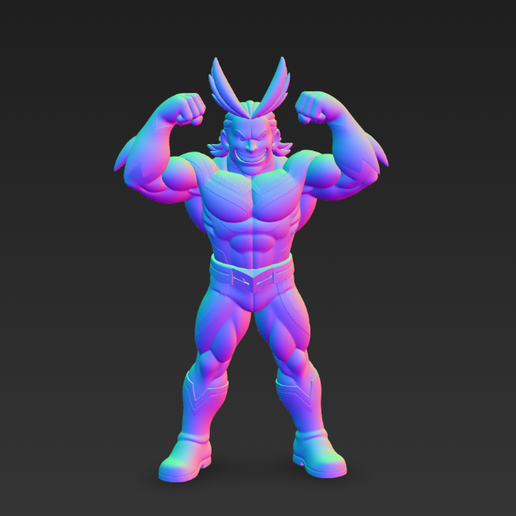 🦹 All Might – Muscle Form Hero Pose (My Hero Academia)・ STL File for 3D ...