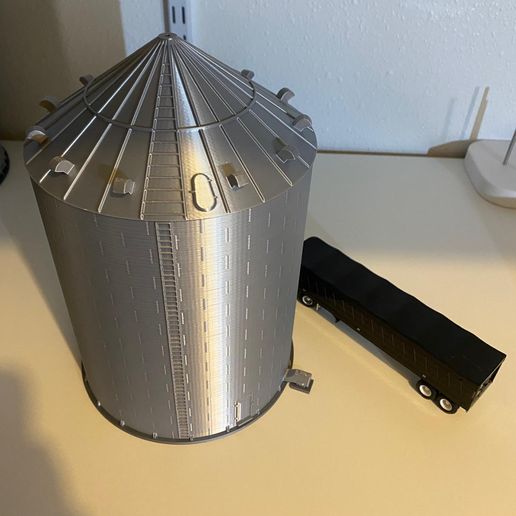 🚜 Grain Bin・ STL File for 3D printing・Cults