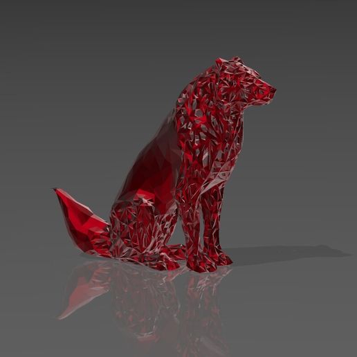 STL file Decorative Wolf - Voronoi Style, Spider Web and LowPoly ...