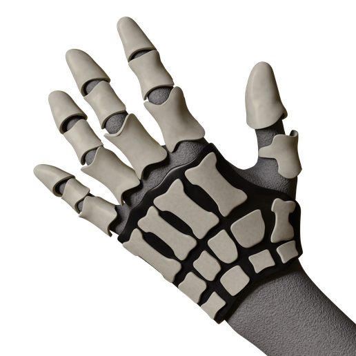 💀 Skeleton hand for cosplay・ 3D File for 3D printing・Cults