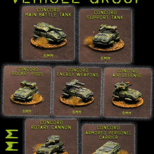 👪 CONCORD vehicle family・ STL File for ・Cults