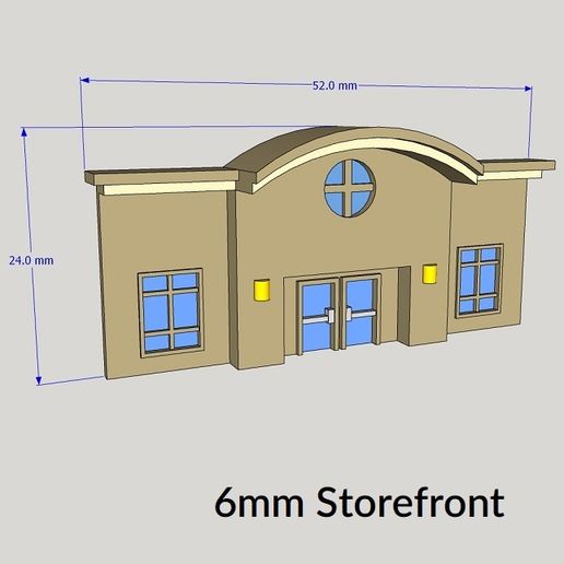 🏗️ 6mm Building Facades・Free 3D File for 3D printing・Cults