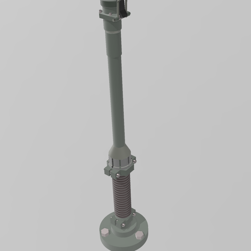 🌬️ 1/35 M60A3 wind sensor mast without the ball sensor and stowed ...