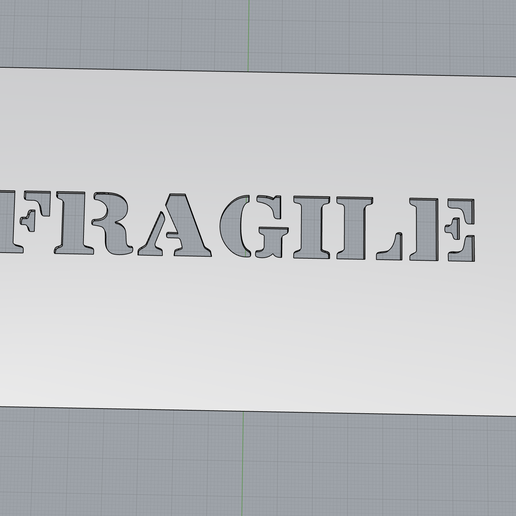 🖼️ Stencil Stencil "Fragile" For spray painting.・ STL File for 3D ...