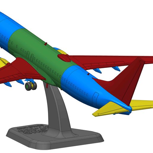 ⬇️ 121213 Model kit 737-800 Sharklet Down scale 1/100・ 3D File for 3D ...