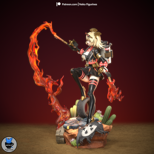 ♀️ Burnice - Zenless Zone Zero Game Figure for 3D Printing・ 3D File for ...