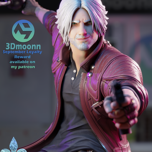 😈 Dante - Devil May Cry 5・Archivo 3D para Impresión 3D・Cults