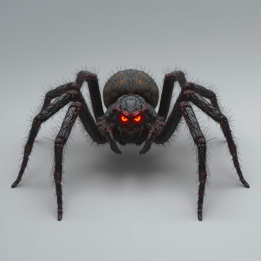 🕷️ Horror Spider – 3D Printable Model・Free STL File for 3D printing・Cults