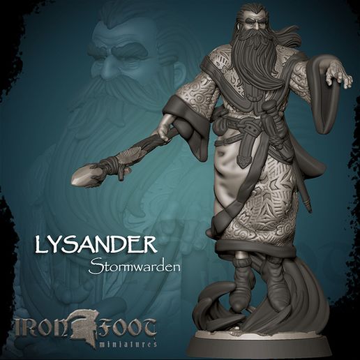 STL file WIZARD - LYSANDER Stormwarden 🖼️ ・3D printable model to ...