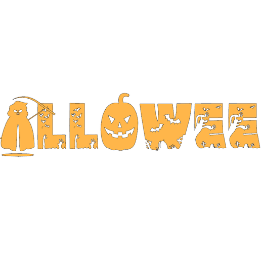 🎃 HALLOWEEN Letters and Numbers (10) | Logo・ STL File for 3D printing・Cults