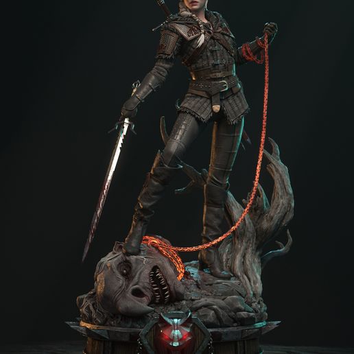 👤 Ciri - The Witcher 4 - Fullsize・ 3D File for 3D printing・Cults