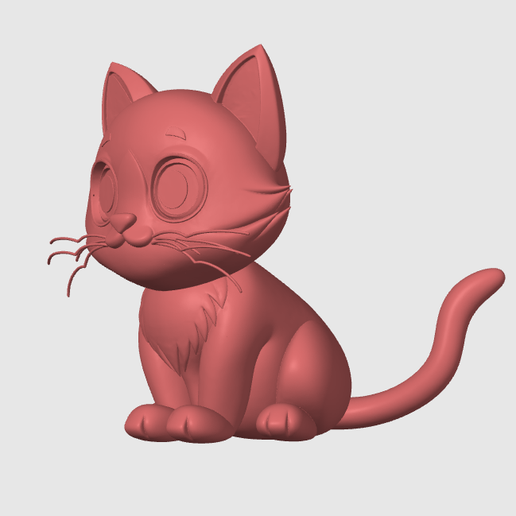 🐉 Gato Lindo・ STL File for 3D printing・Cults