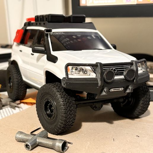🚁 GX470 bumper and inner fender for SCX24・ STL File for 3D printing・Cults
