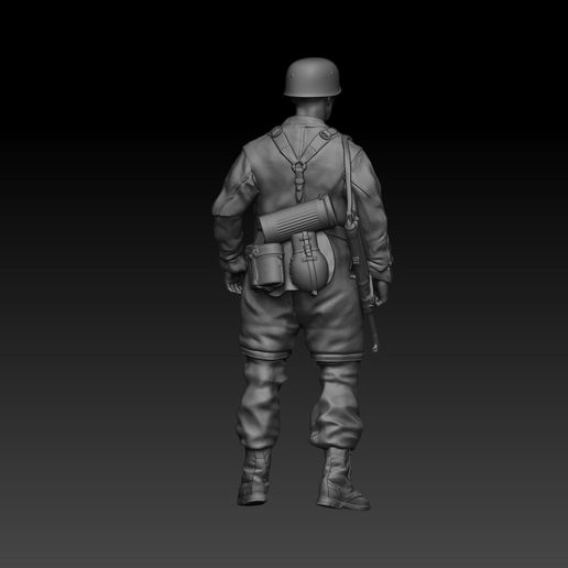 STL file WW2 GERMAN PARATROOPER WITH MP40 🫡 ・3D printable model to ...
