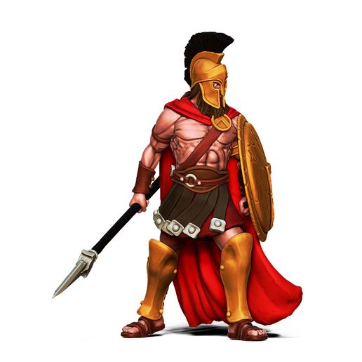 STL file Spartan - 35 mm Scale 🏛️ ・Model to download and 3D print・Cults