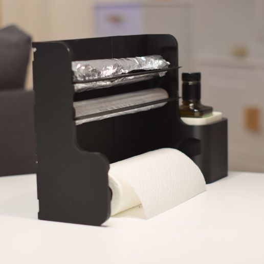 🍽️ Modern paper towel holder・Free STL File for 3D printing・Cults